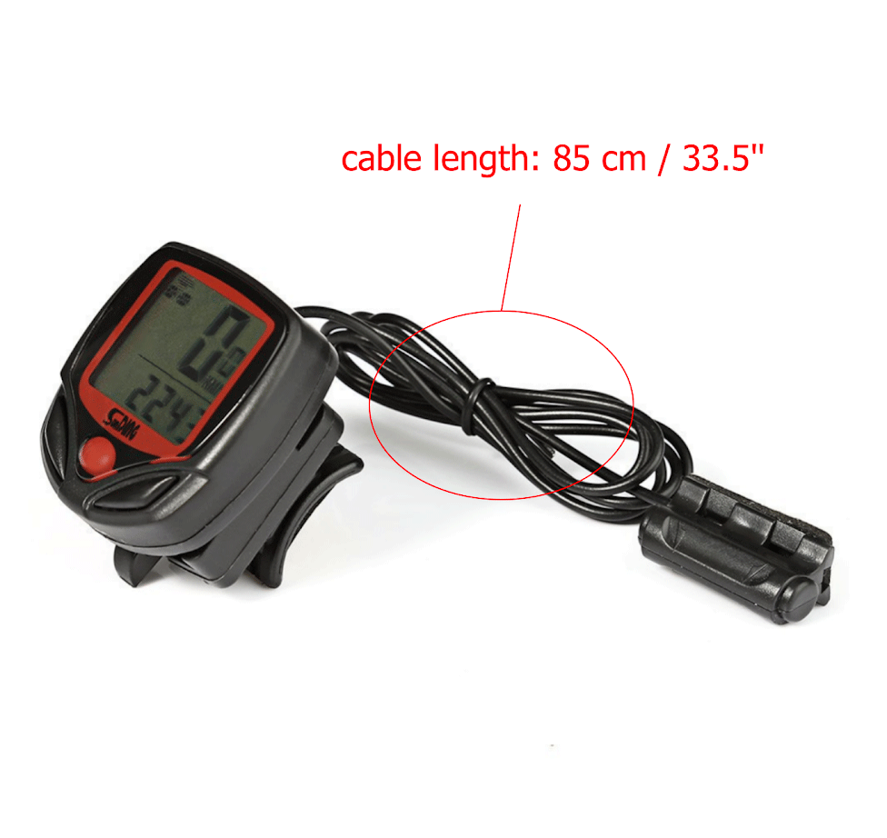 Bike Bicycle SPEEDOMETER Cycle Digital Odometer Computer MPH KMH ...