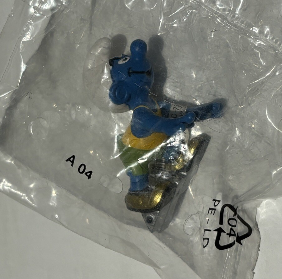 Smurfs 20741 Sprinter Smurf Olympic Sport Runner Figure PVC Schleich ...