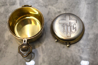 Antique Sterling Silver Pyx, Host Box, All Sterling Silver (CU922 ...