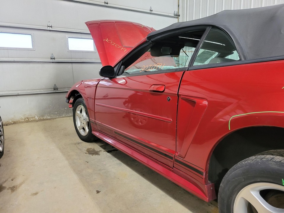 2001 Ford Mustang Driver Left Front Door Assy Power Lock Laser Red ...