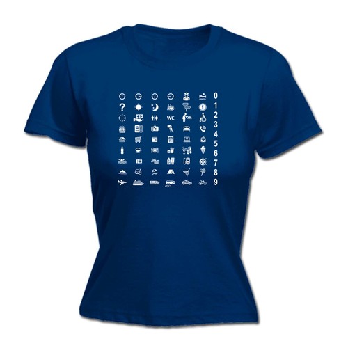 Universal Translator Holiday Tourist symbols code WOMENS T-Shirt T ...