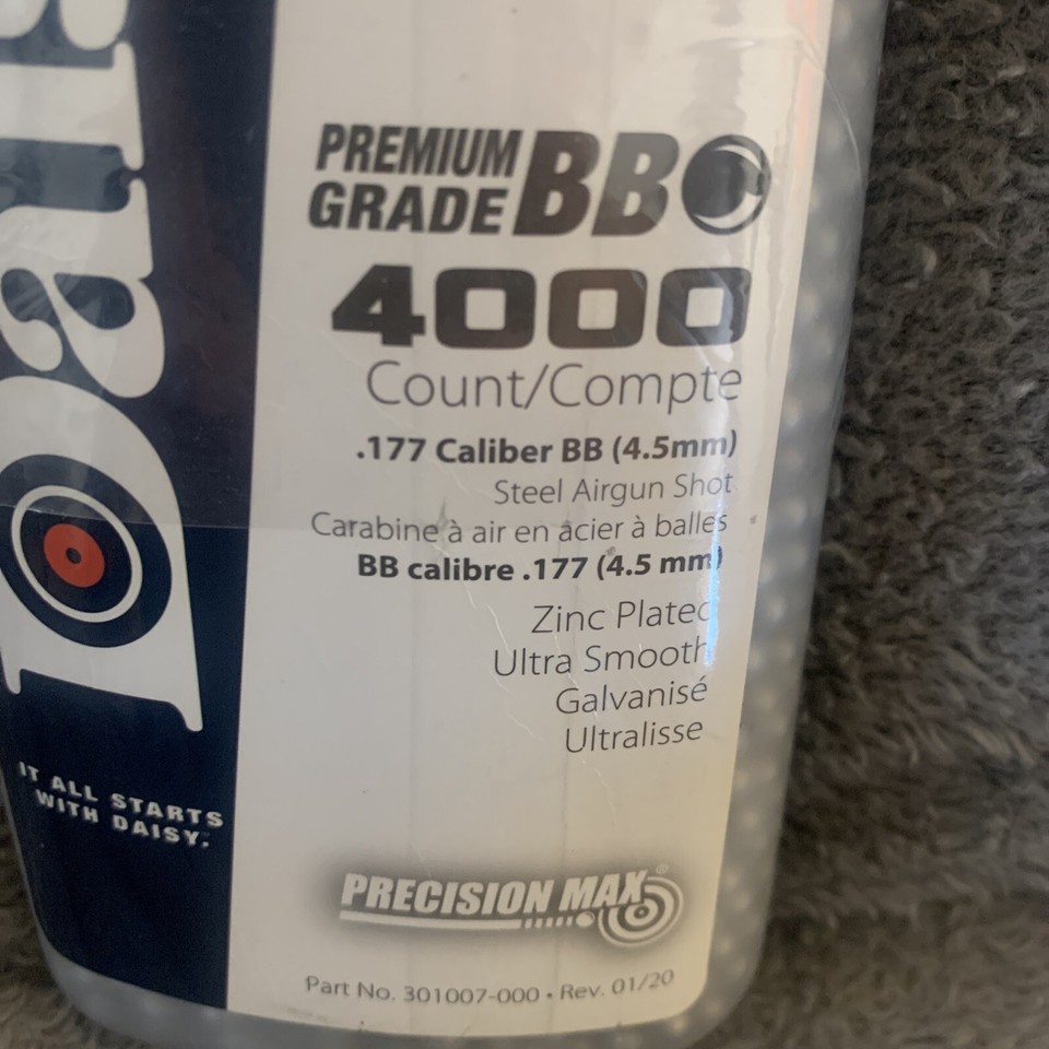 Daisy Premium Grade BB 4000 Count/48.5OZ, .177 Caliber Precision Max ...
