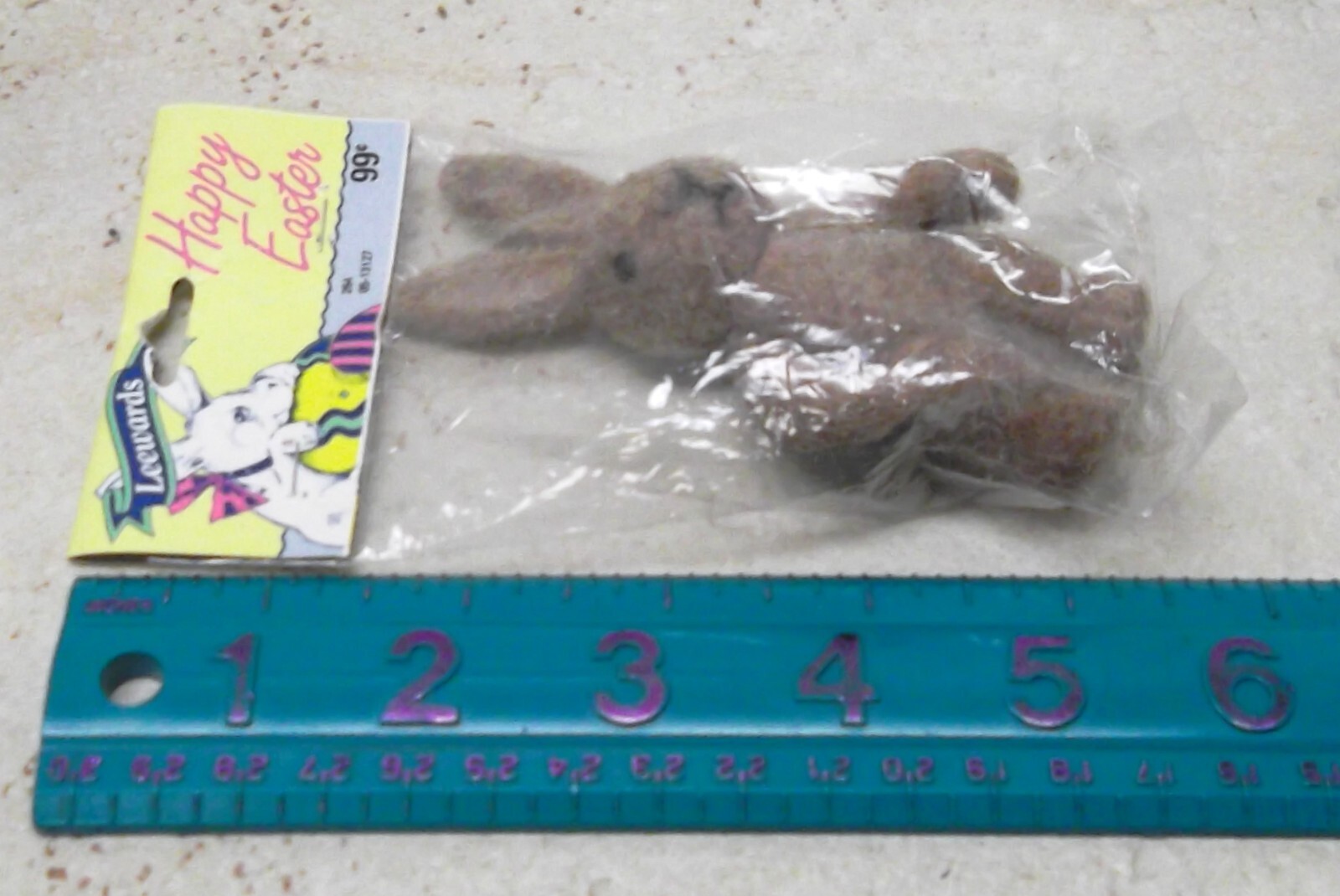 Vintage Easter Bunny Flocked Jointed Rabbit Leewards SML Plastic ...