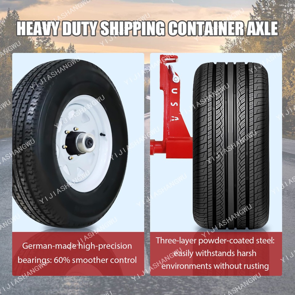 5x 5.5 Lug Superior Shipping Container Wheels, Spindle Kit，Container ...