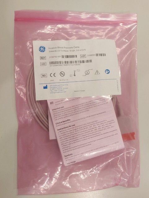 GE 2104162-001 IBP Cable Argon 3.6 m/12 ft. for sale online | eBay