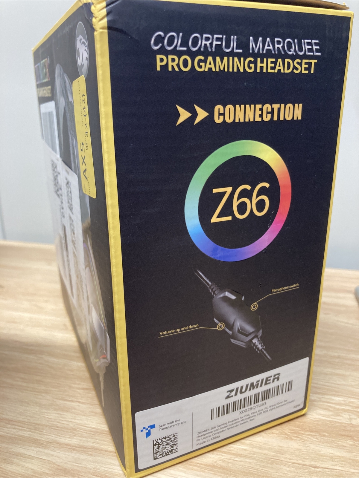 ZIUMIER PRO GAMING HEADSET 2 Channel Pro RGB Z66 BLUE Black | eBay