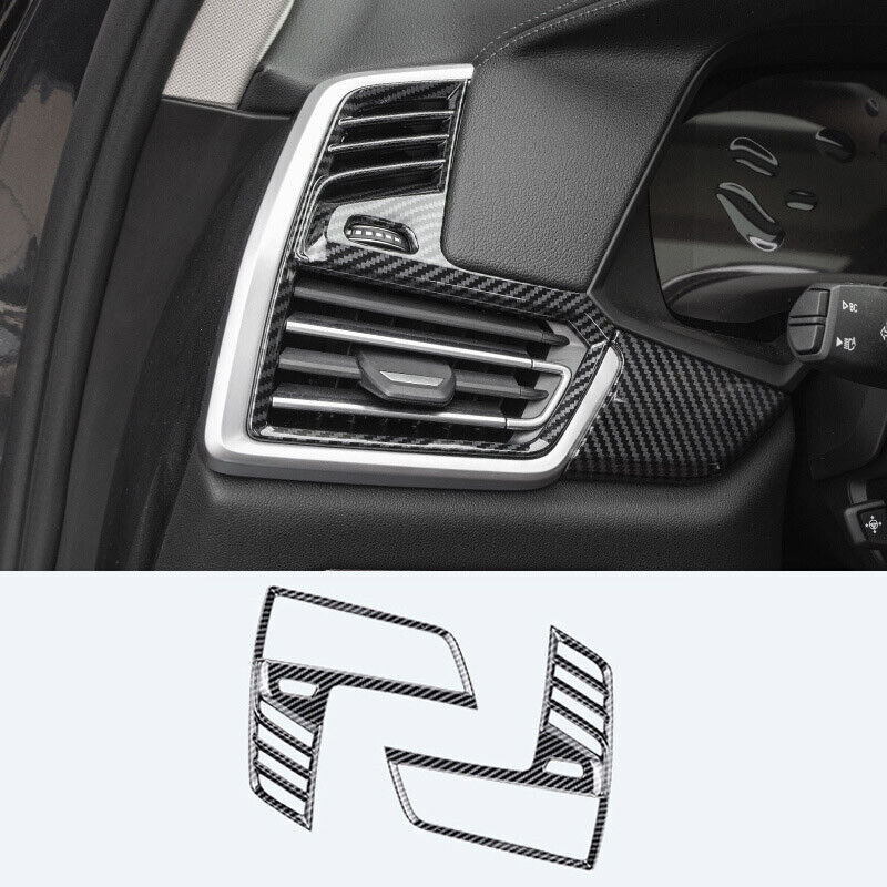 Carbon Fiber Dashboard L&R Air Outlet Vent Trim For BMW X5 X6 X7 G05 ...