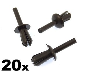 20x BMW 5mm Plastic Rivet Clips for Trims, Wheel Arch Liner / Lining ...