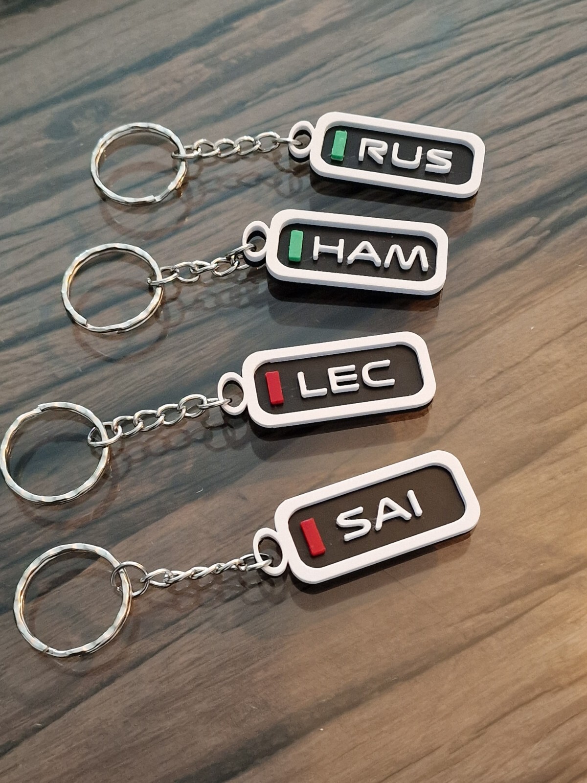 Formula 1 Keyring Customisable F1 Driver Timing Screen Name Tag ...
