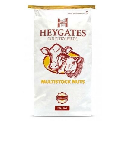 Heygates Multistock 18 Cattle Sheep Nuts 20 Kg Farm Small Holder Animal ...