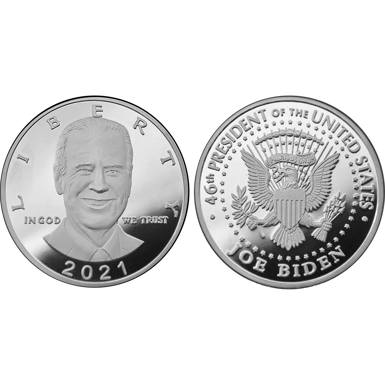 BL13-005 President Joe Biden Sterling Silver plated 2021 LIBERTY ...