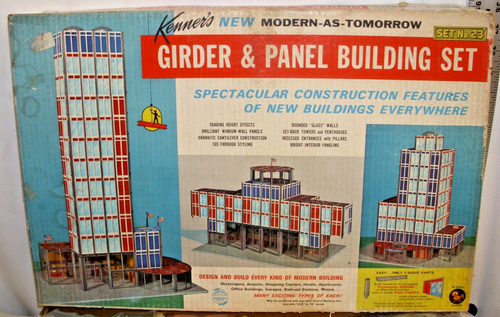 KENNER MODERN AS TOMORROW GIRDER & PANEL BUILDING TOY PLAY SET NO. 23 ...