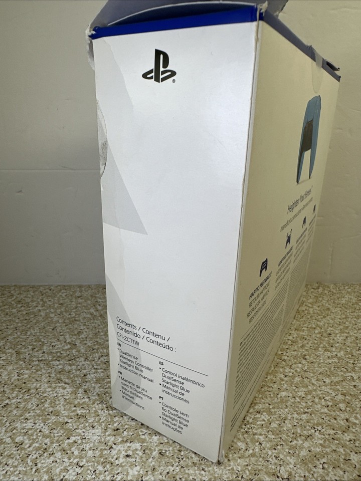 PlayStation 5 Dual Sense Wireless Controller Starlight Blue (CFI-ZCT1W ...