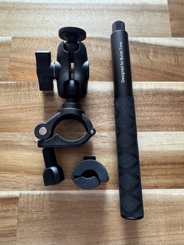 114cm Extendable Selfie Stick + Motorcycle Mount for GoPro Hero 10 11 ...