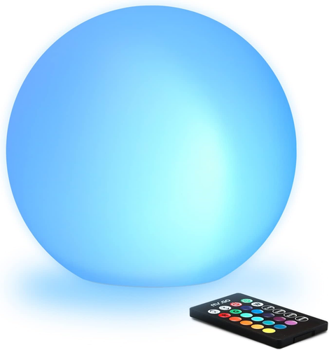 8-Inch Ultra-Fun LED Glowing Ball Light W/Remote, RGB Color Changing ...
