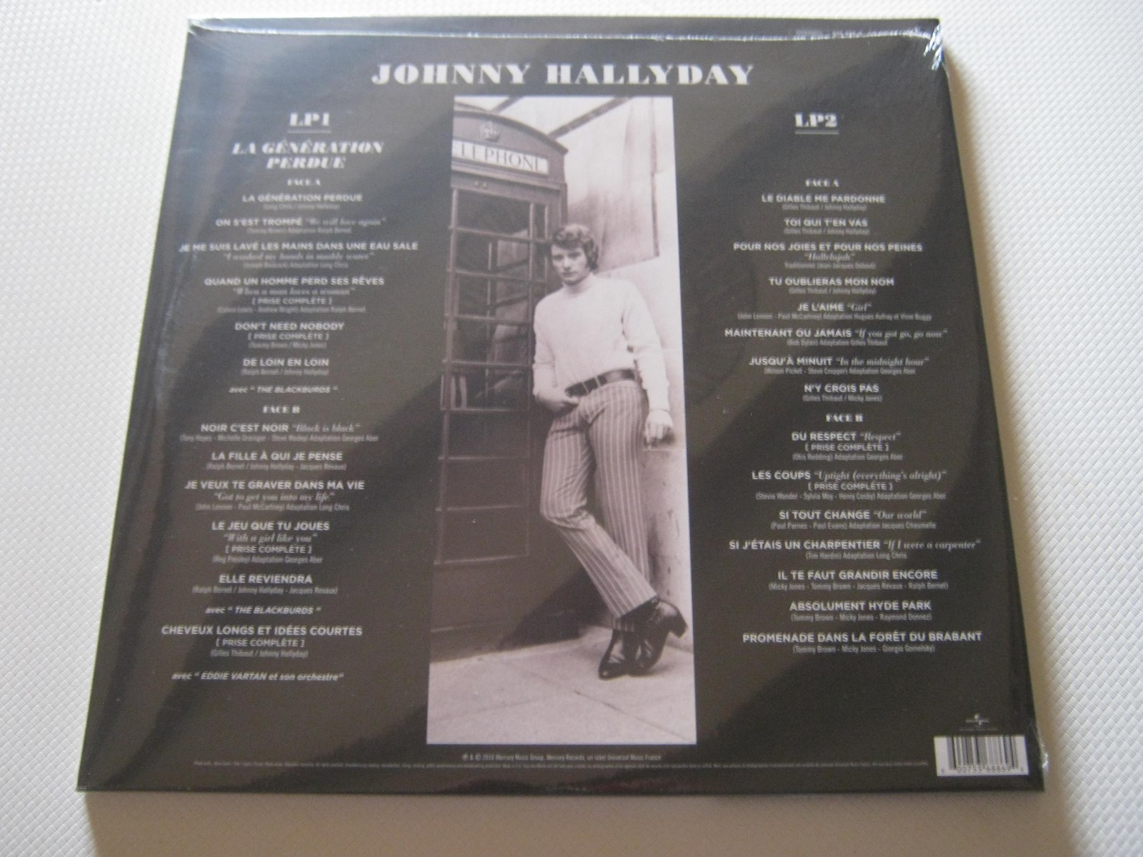 vinyle/33t.johnny hallyday: la generation perdue.album 2 disques ( neuf ...