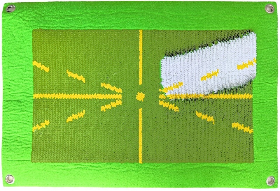 Golf Hitting Strike Mat Training Aid Impact Divot Board Swing Practice ...