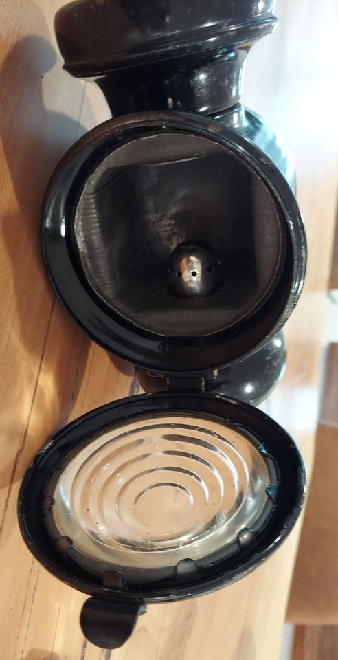 Ford Model T Headlight High Gloss Black w/ Red Lens Headlight Assembly ...