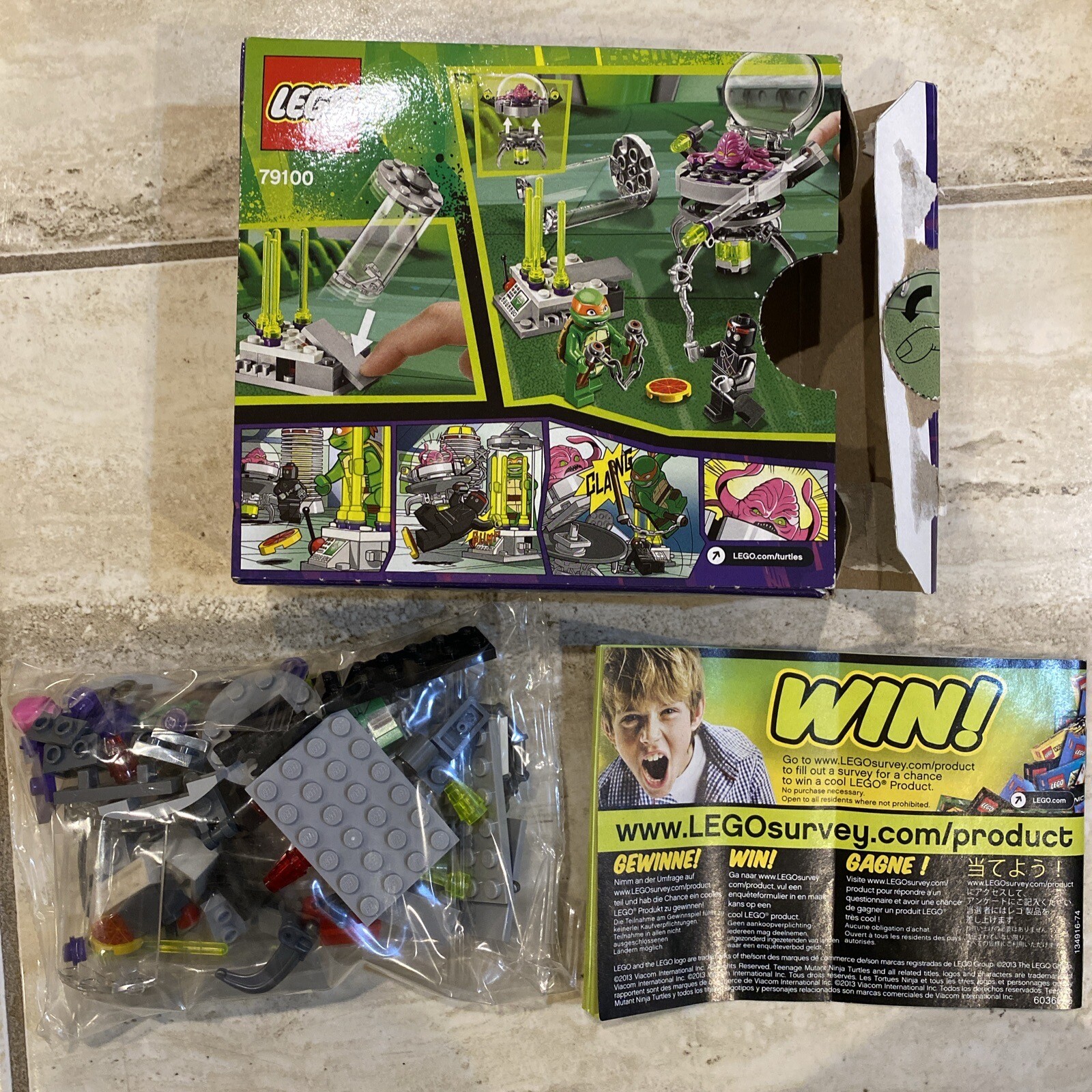 LEGO Teenage Mutant Ninja Turtles: Kraang Lab Escape (79100) Complete ...