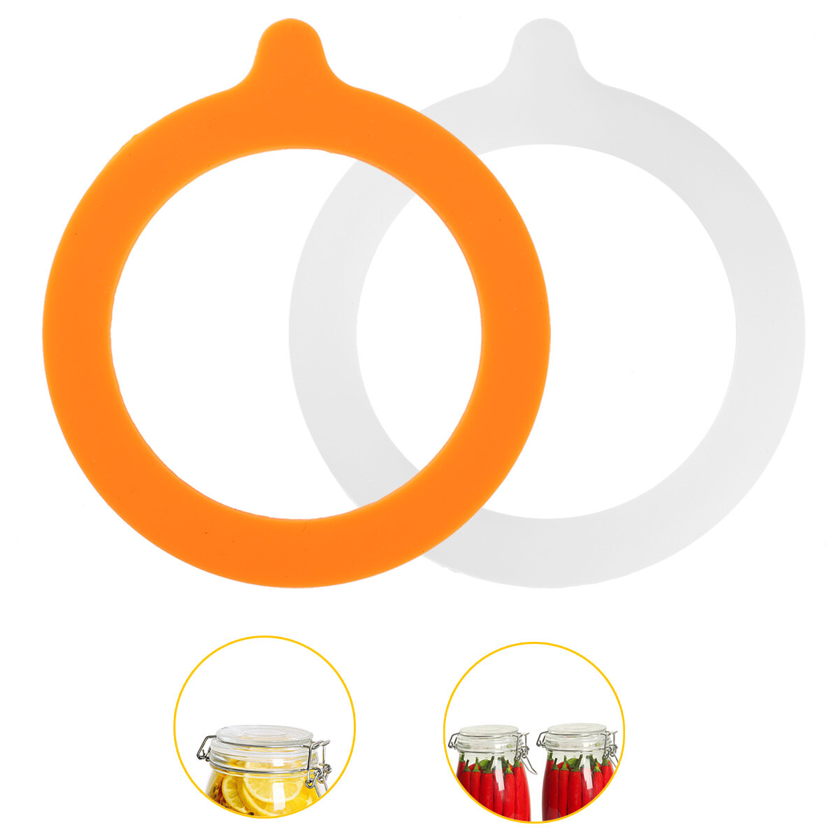 10Pc Replacement Silicone Gaskets Seals Airtight Rings For Canister ...