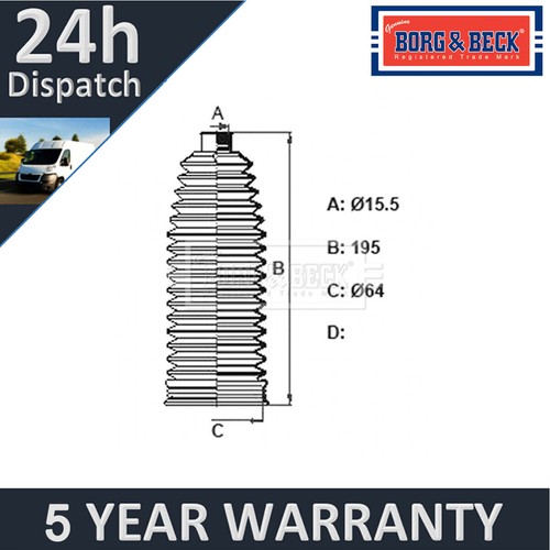 Fits BMW 3 Series 1 X1 Z4 Seat Exeo Steering Rack Boot Set Front Borg ...