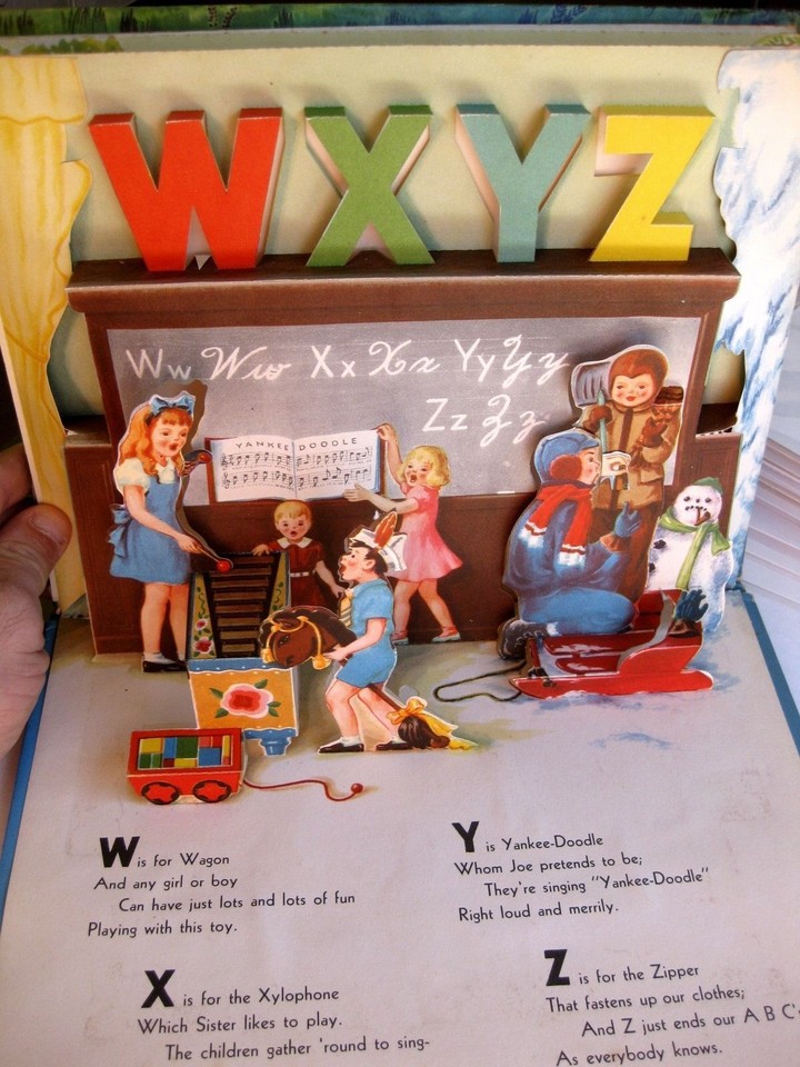 1948 Amazing The Jolly Jump Ups ABC Pop Up Book In Great Condition! | eBay