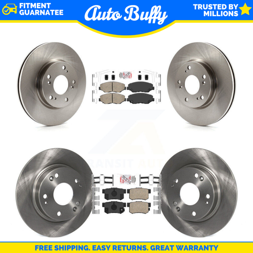 Front Rear Integrally Molded Pad & Disc Brake Rotors Kit For 2013 Acura ...