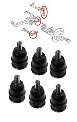 Rear Control Trailing Arm Upper Lower Ball Joints fits Mitsubishi ...