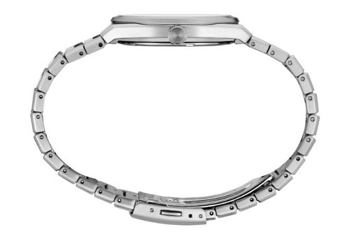 Seiko Essentials Blue Pressed Pattern Sleekly Angled Dial Men's Watch ...