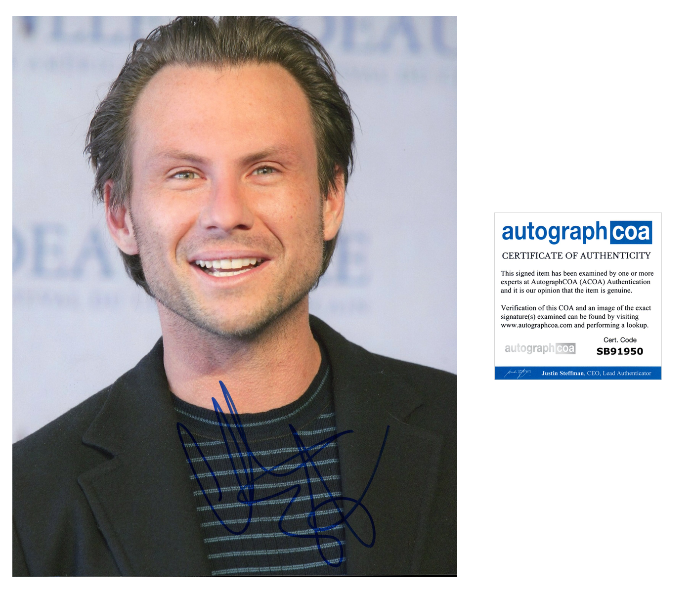 CHRISTIAN SLATER signed Autograph 8x10 Autographed Photo InPerson ACOA ...