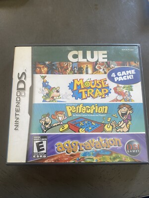 Clue/Mouse Trap/Perfection/Aggravation (Nintendo DS, 2007) Complete ...