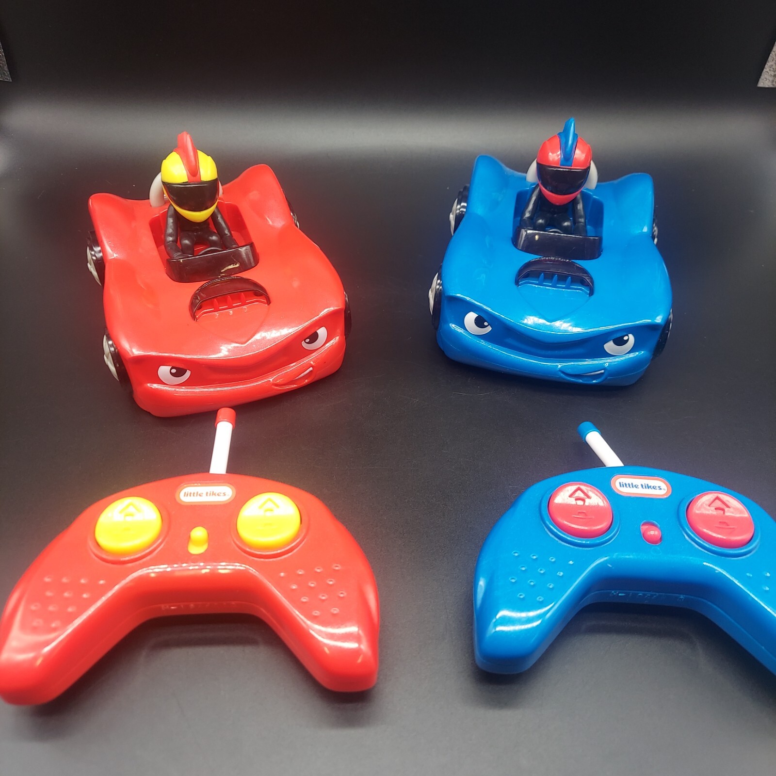 Little Tikes Remote Controlled RC Toy Bumper Cars Race Set of 2 Blue ...