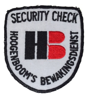HOOGENBOOM’S SECURITY CHECK HOLLAND NETHERLANDS Sheriff Police Patch ...
