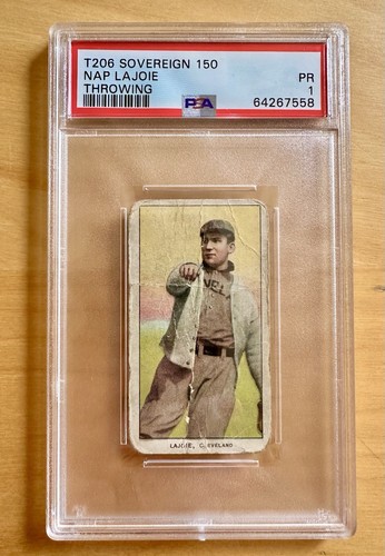 T206 Nap Lajoie Throwing Sovereign 150 RARE BACK PSA 1 HOF | eBay
