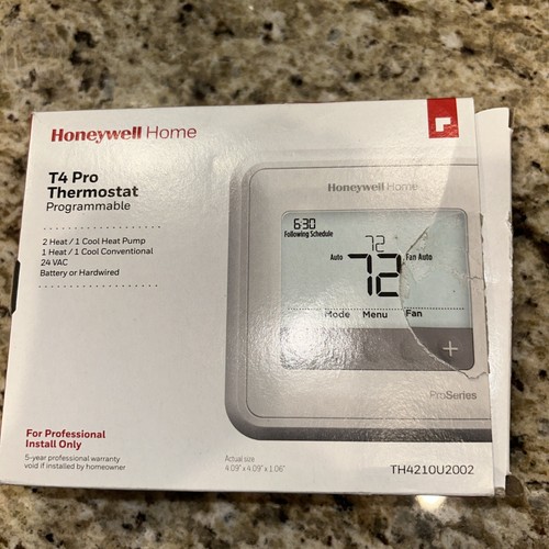 Honeywell TH4210U2002 T4 Pro Thermostat Programmable Thermostat New ...