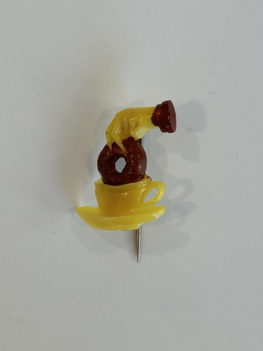 Original Dunkin Donuts RARE 1950s Celluloid Advertising Pin Button | eBay