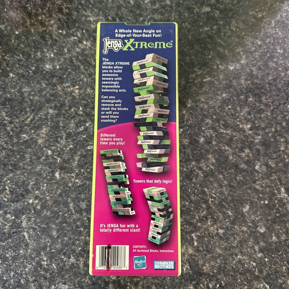 Jenga Xtreme Wooden Stacking Blocks Game - Missing 3 blocks No ...
