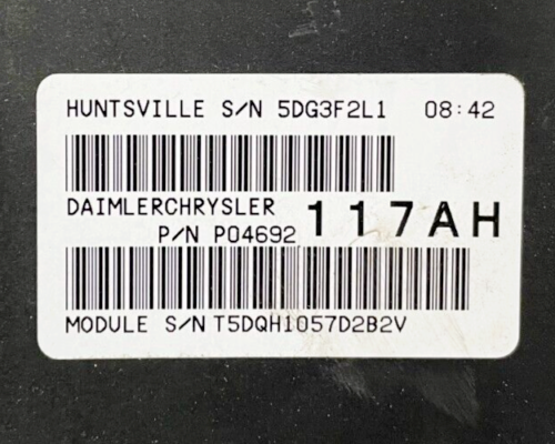 2007 DODGE RAM 1500 TIPM TOTALLY POWER INTEGRATED FUSE BOX 04692117AG ...