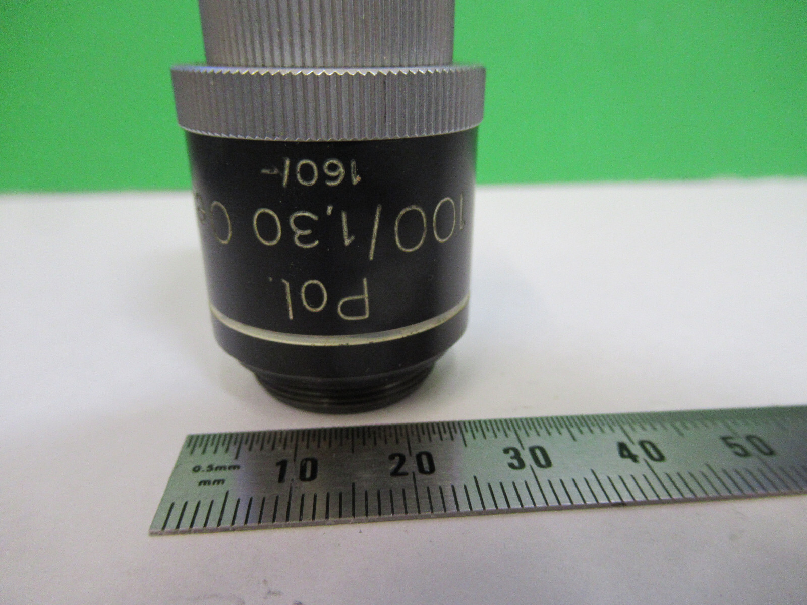 MICROSCOPE POL OBJECTIVE ZEISS WINKEL 100X GERMANY OPTICS AS PICTURED # ...