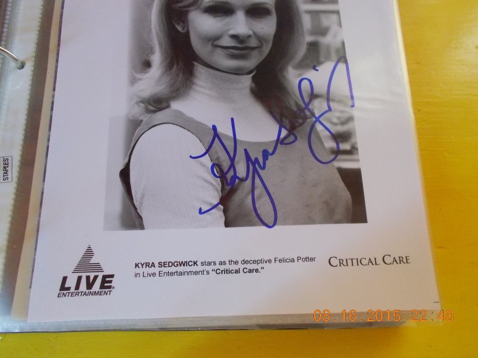 KYRA SEDGWICK SIGNED "CRITICAL CARE" PHOTOGRAPH | eBay