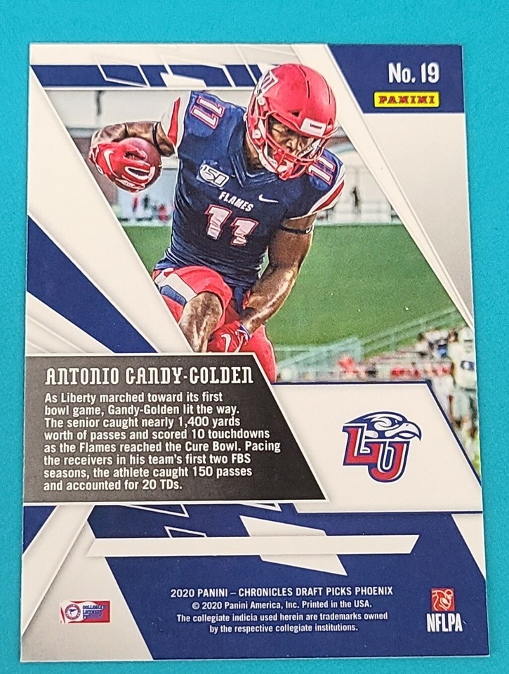 2020 Phoenix Draft Picks Red RC #19 Antonio Gandy-Golden Football Card ...
