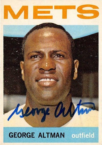 George Altman autographed baseball card (New York Mets) 1964 Topps #95 ...