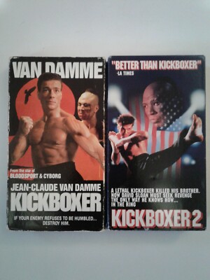 Kickboxer (1989) & Kickboxer 2 (1990) VHS | eBay