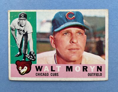 1960 Topps Baseball Walt Moryn #74 Chicago Cubs Vintage Card | eBay
