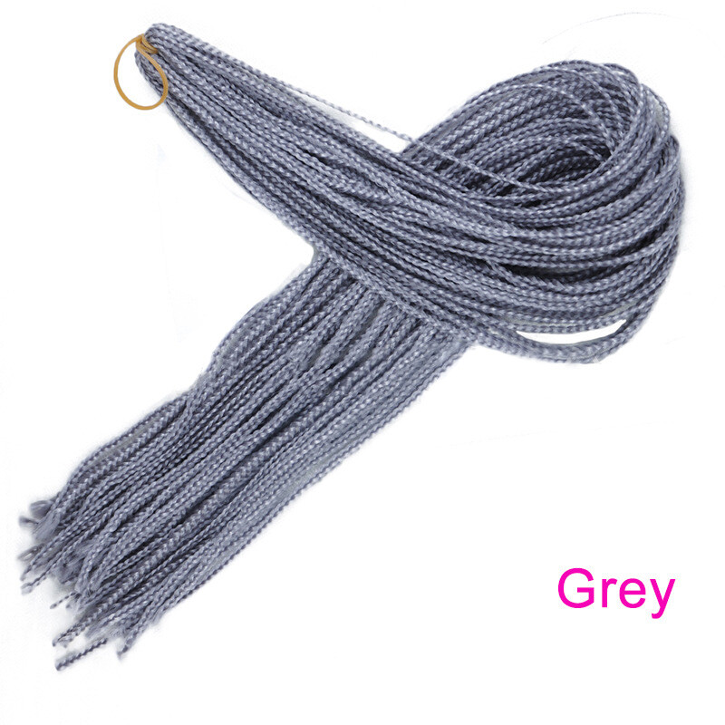 28" Thin Long Box Braids Crochet Braiding Hair Extensions Micro Dreads ...