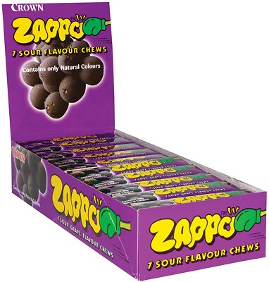 Zappo Grape Flavour Chews 26g X 60 Pack | eBay Australia