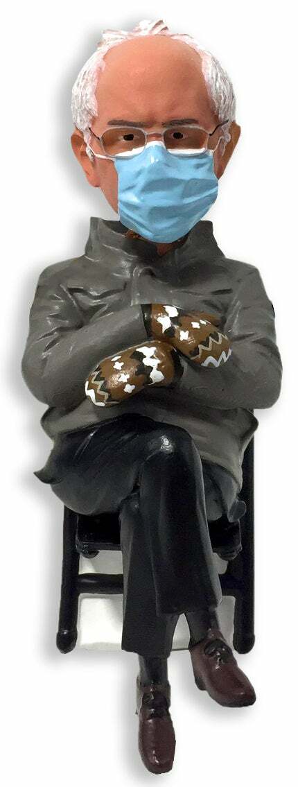 Bernie Sanders Inauguration Day Mittens Dashboard Bobblehead | eBay