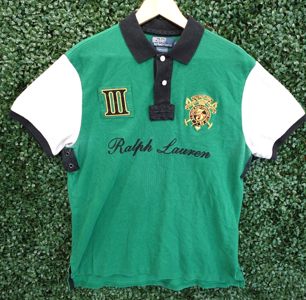 Ralph Lauren Polo Maillot Green Short Sleeve Shirt Bl… - Gem