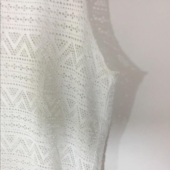 White Tank Top Garage White Mesh Tank Top Women's Petite Small | eBay