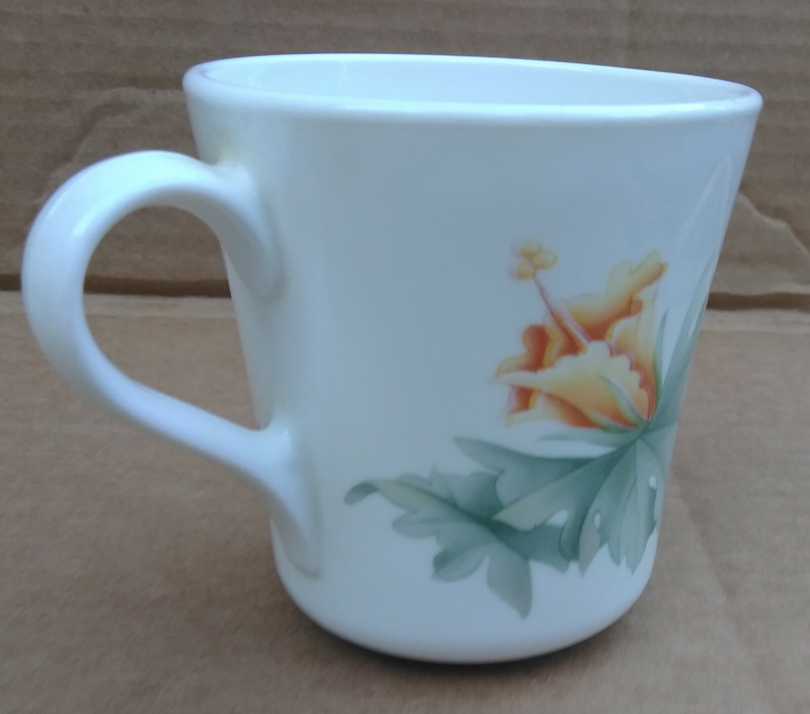 Corelle Corning Hummingbird and Hibiscus 8 oz Coffee Tea Cup Mug EUC | eBay